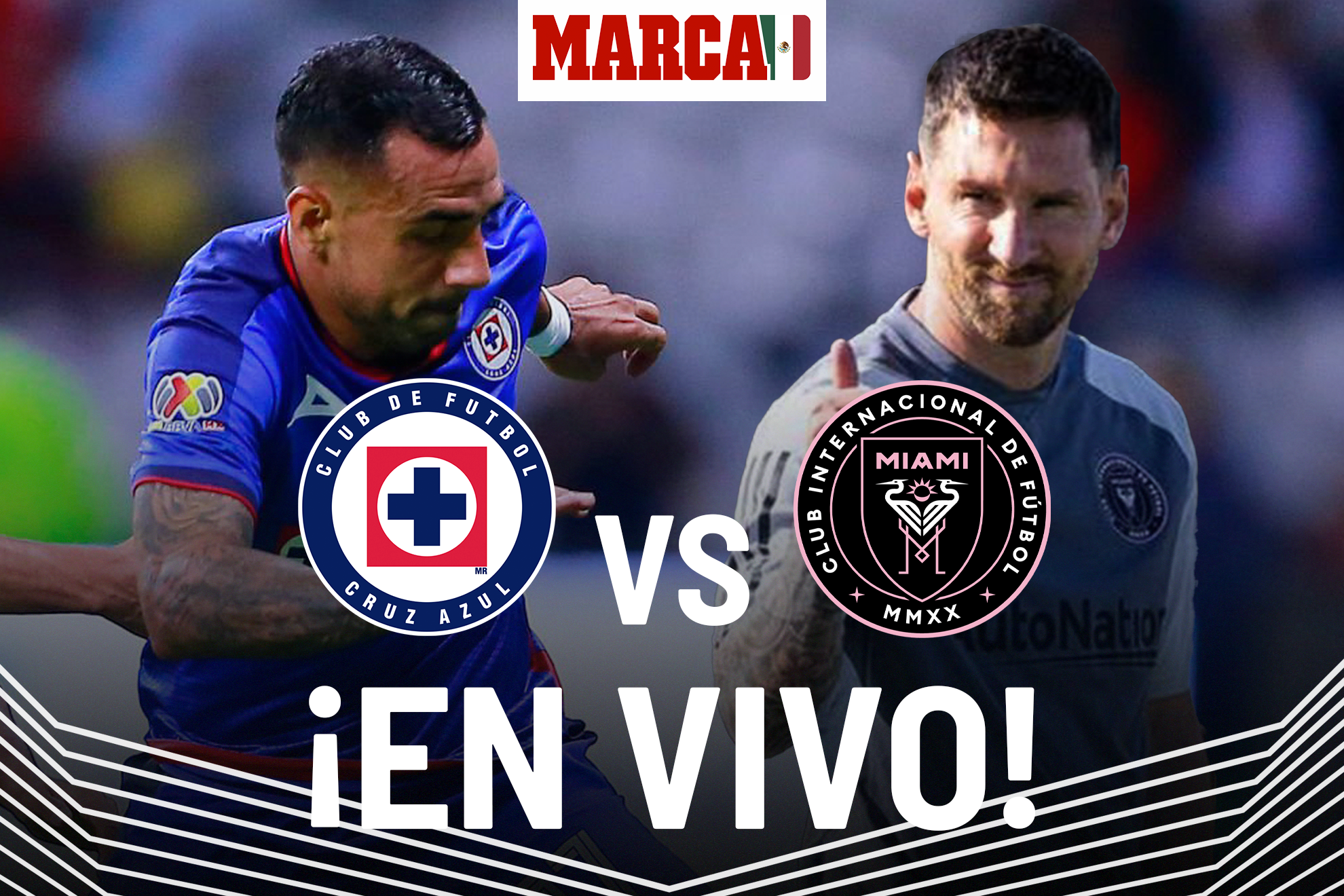 Marcador Cruz Azul vs Miami. Partido de Messi en Lockhart Stadium