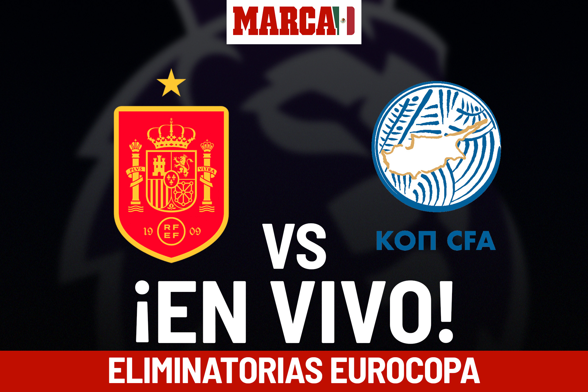 España vs Chipre EN VIVO. Partido hoy Clasificatorio EURO 2024