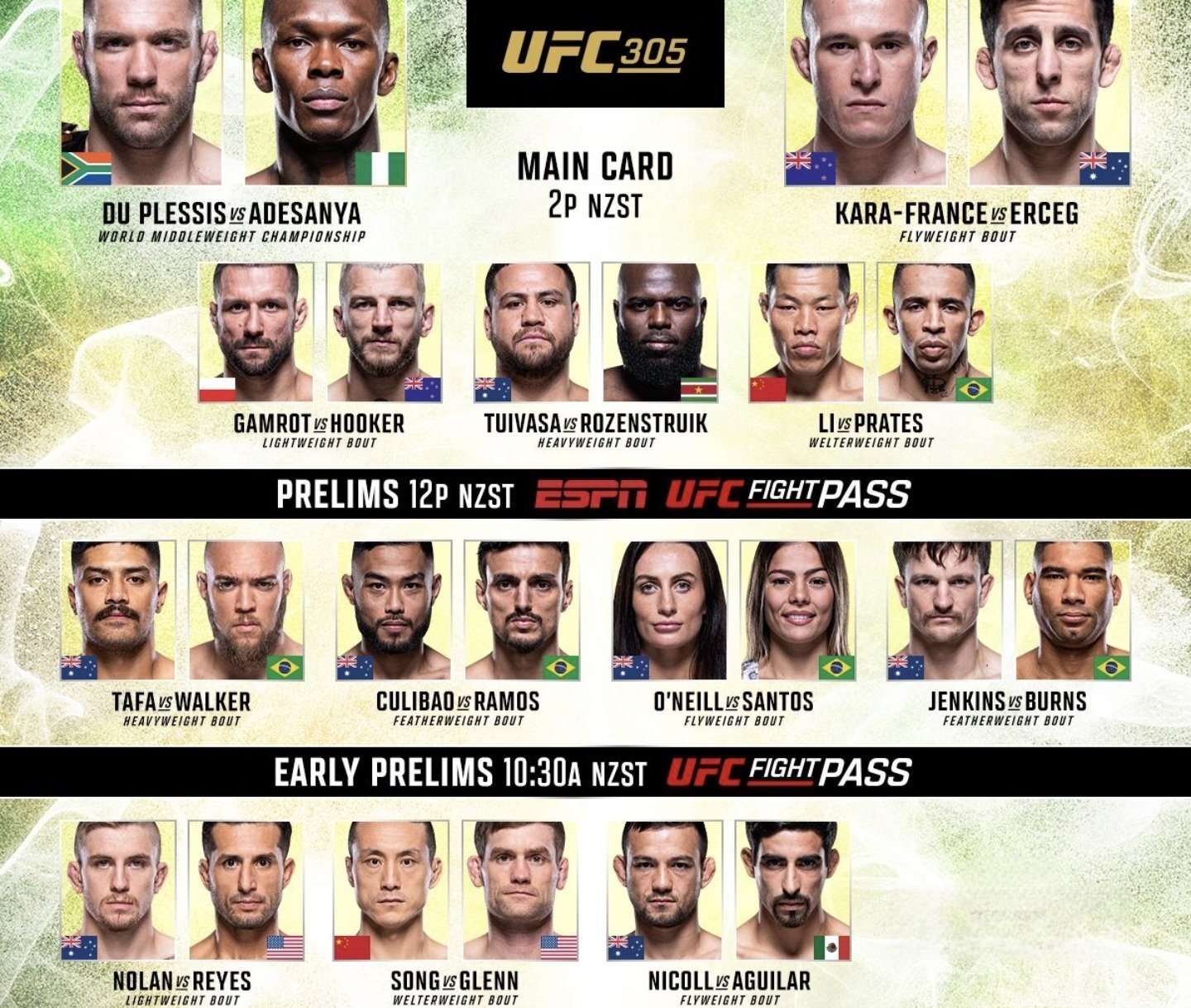 UFC 305 horario en México: ¿Dónde ver Du Plessis vs. Adesanya en vivo ...