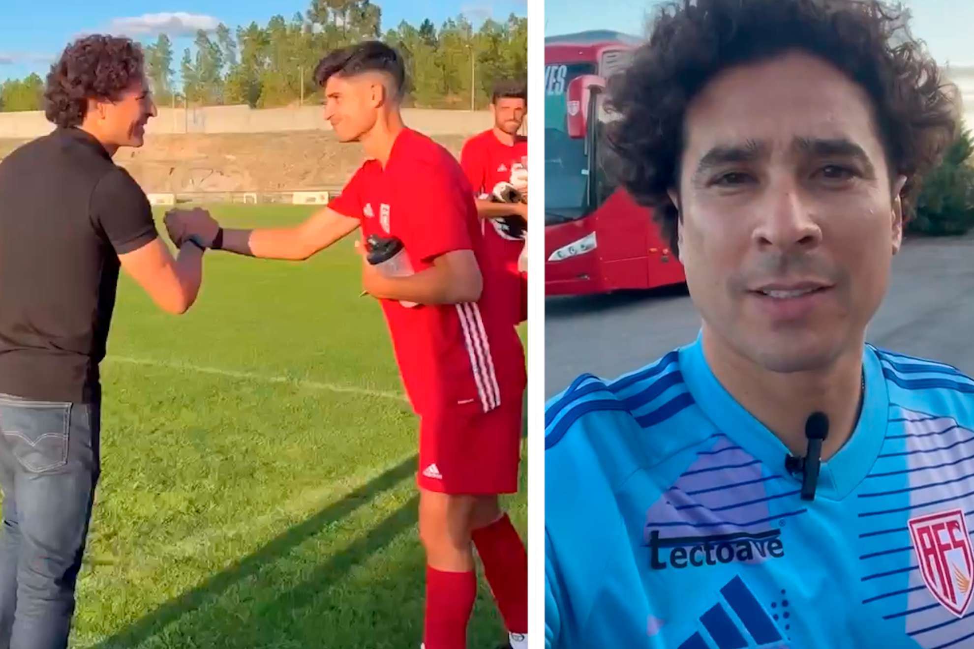 Primer día y primeras palabras de Guillermo Ochoa en Portugal con el ...