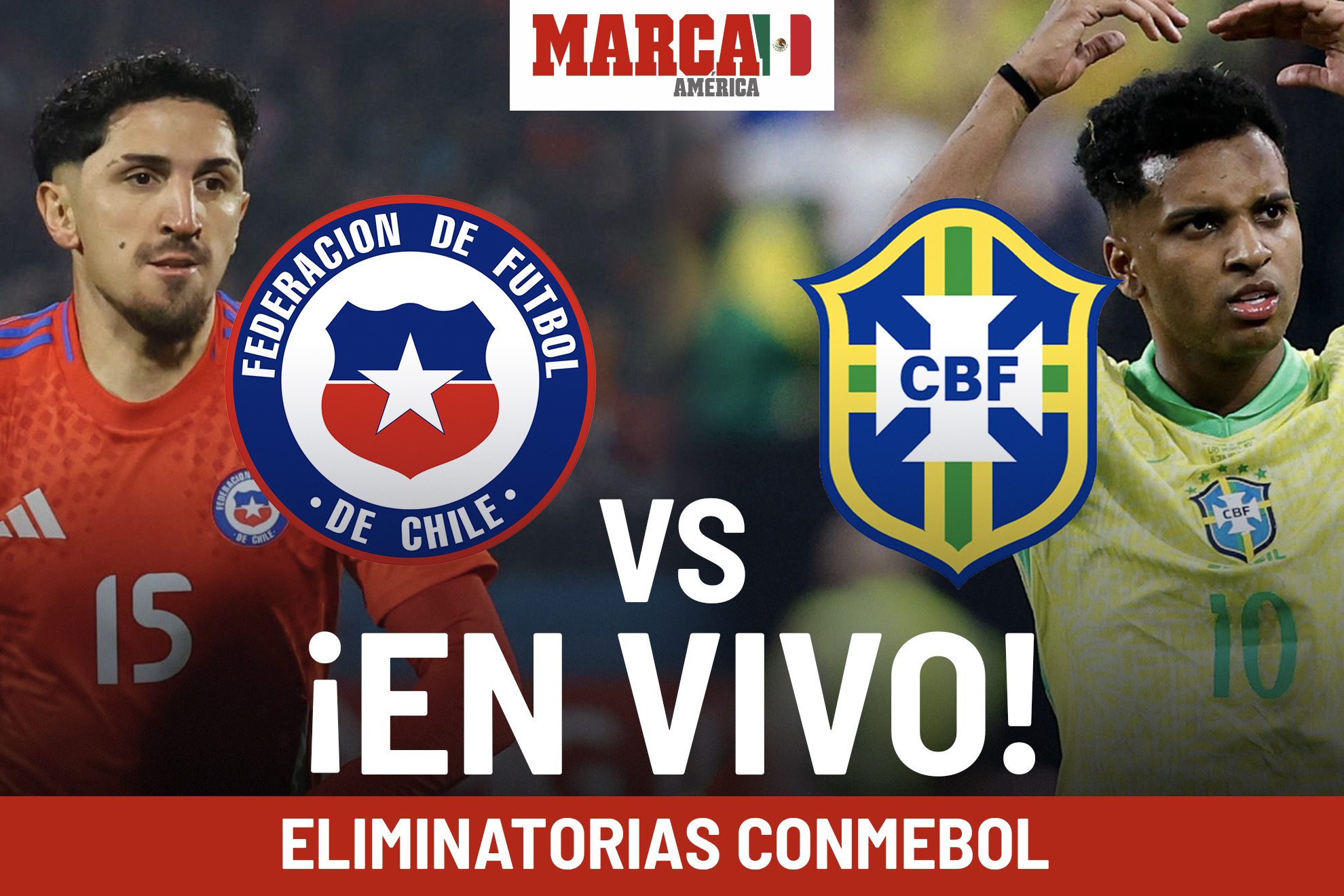 Chile vs Brasil EN VIVO. Partido hoy Eliminatorias Sudamericanas 2024