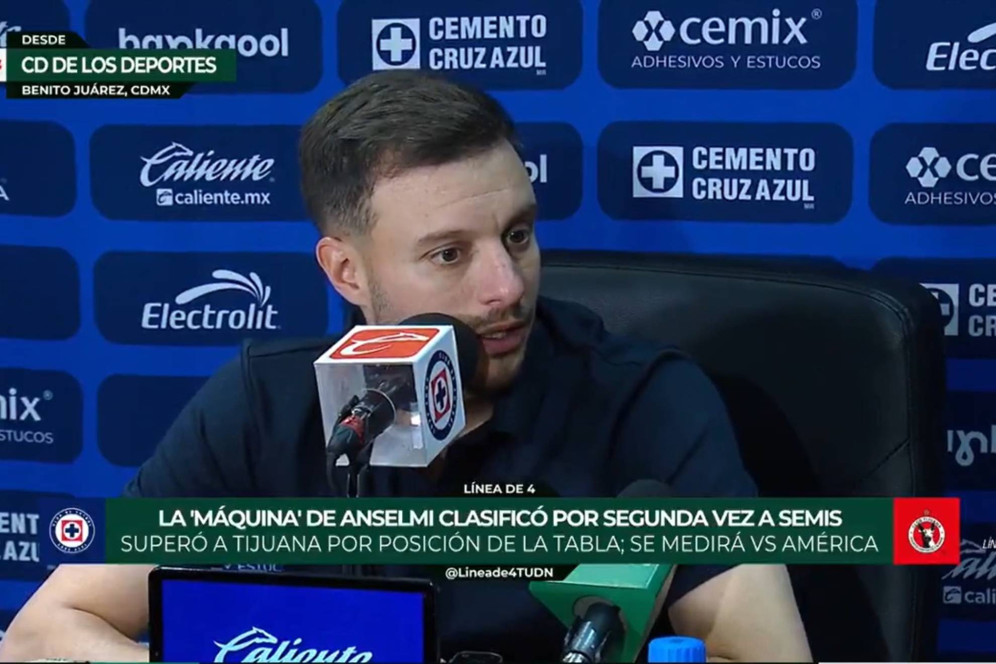 Liga MX 2024: Martín Anselmi DT Cruz Azul: "Hoy había que matar o morir ...