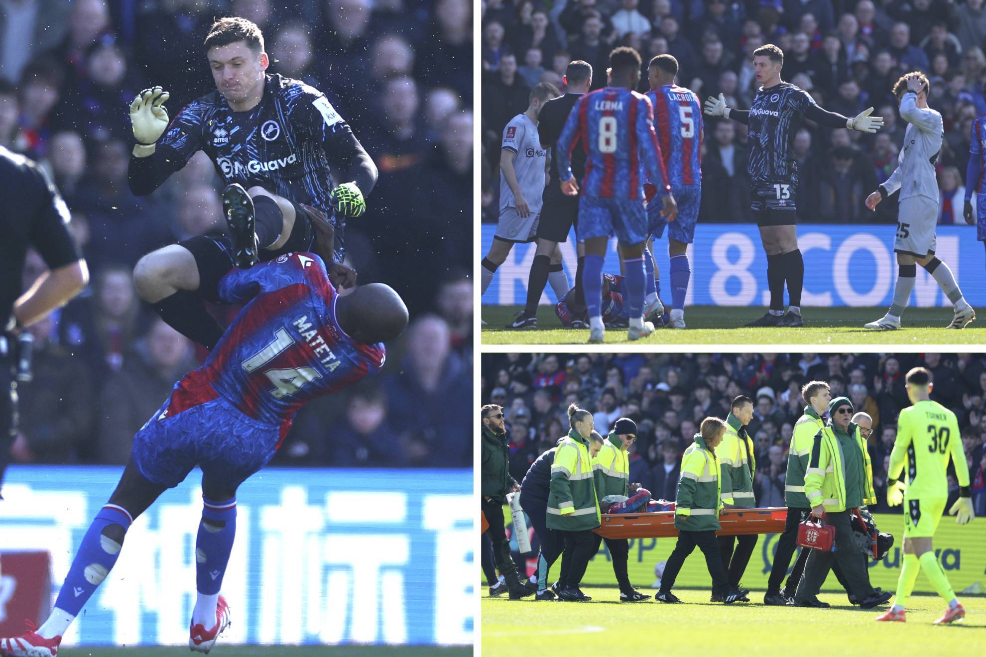Premier League 2023-24: Mateta rompe el silencio desde el hospital tras ...