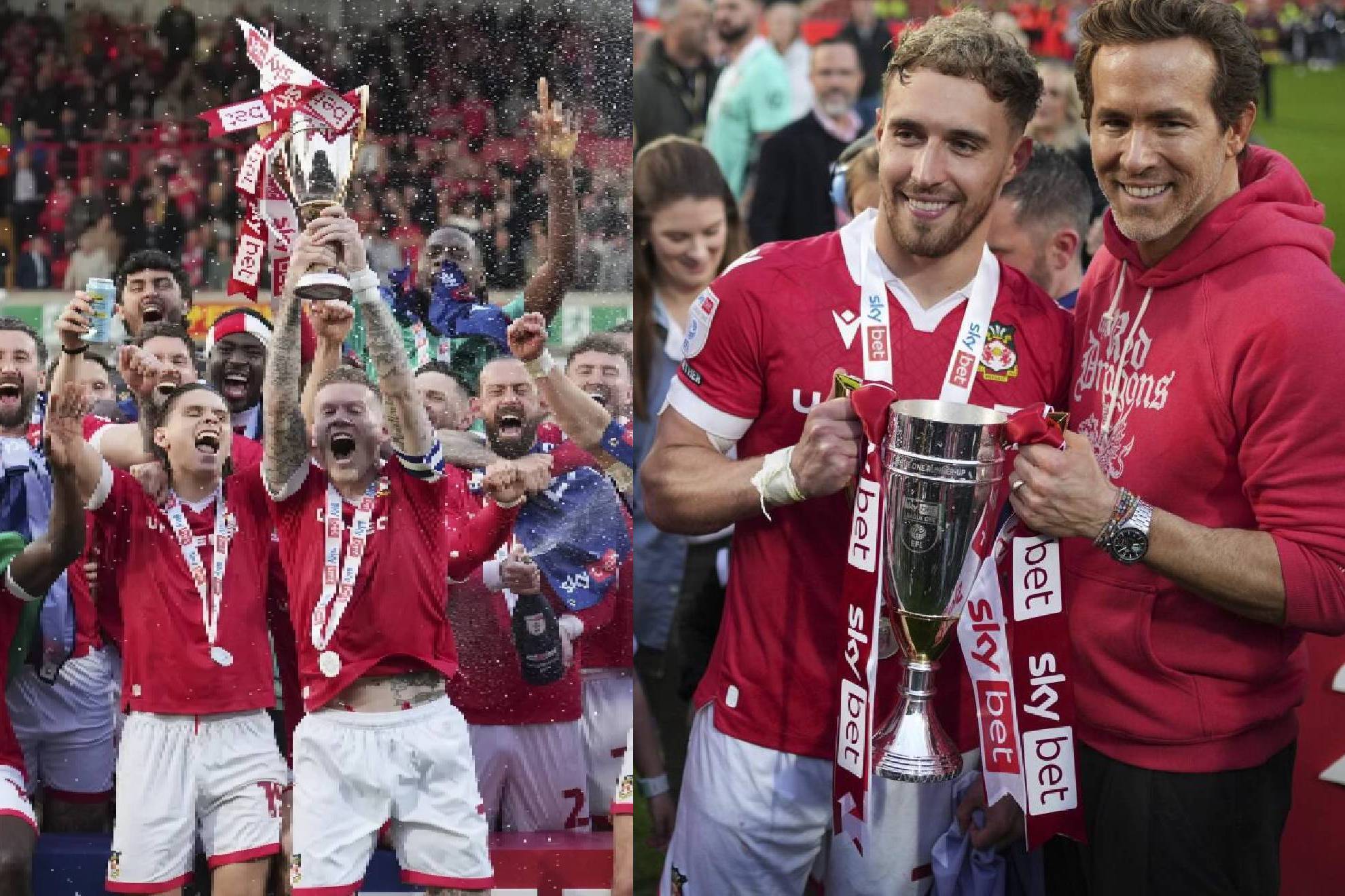 El Wrexham de Ryan Reynolds hace historia: A un paso de la Premier ...