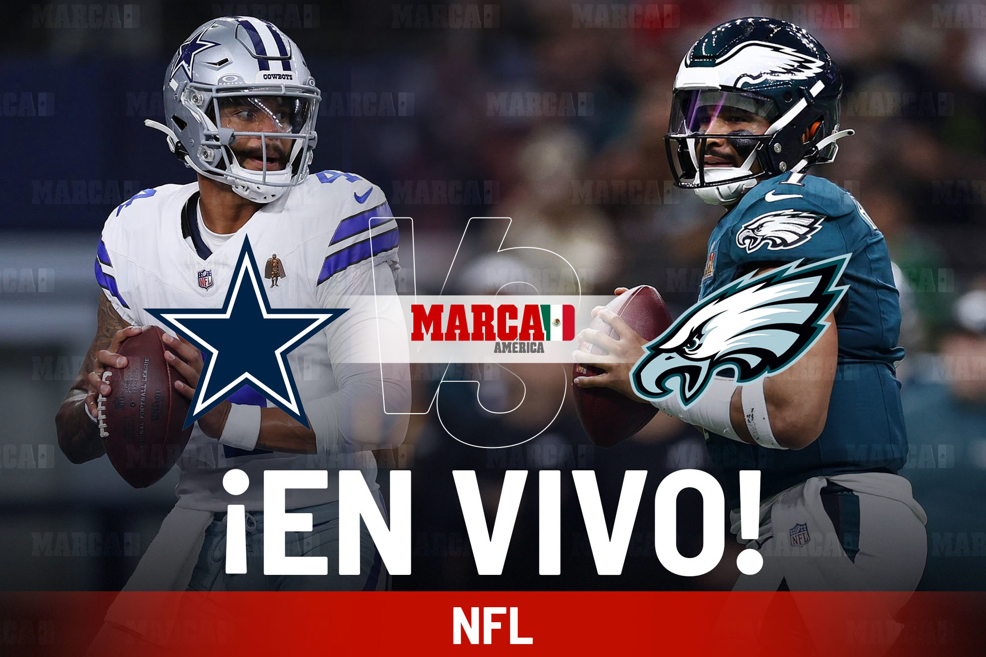 Cowboys vs Eagles EN VIVO Hoy. Partido de los Vaqueros de Dallas en la NFL 2025