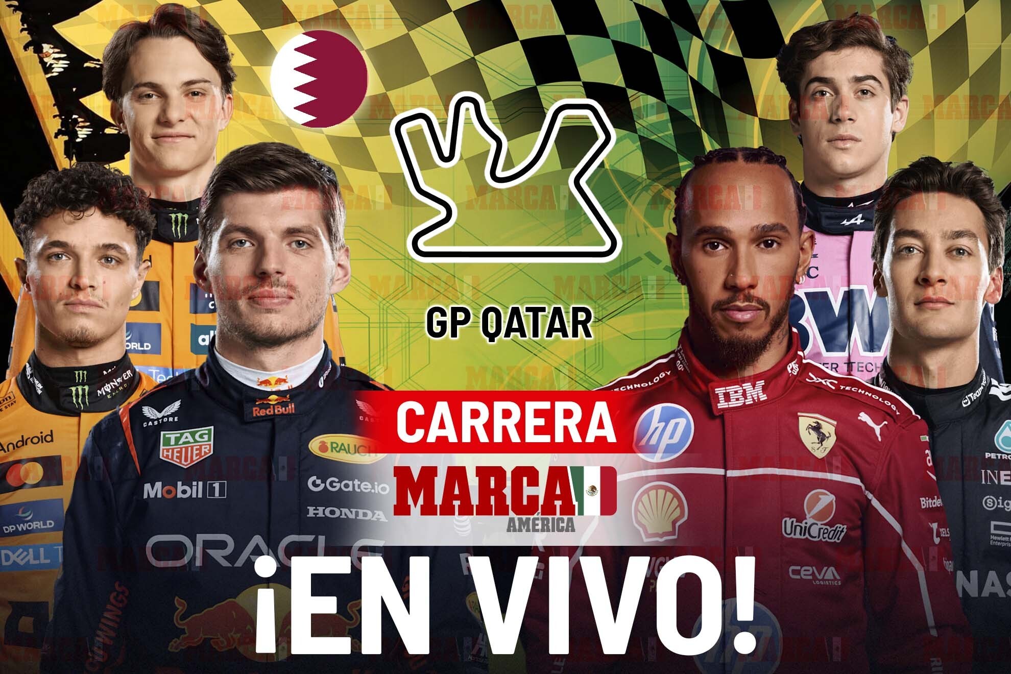 Resultado y posiciones Carrera F1 Gran Premio de Qatar 2025 con Norris, Verstappen y Piastri