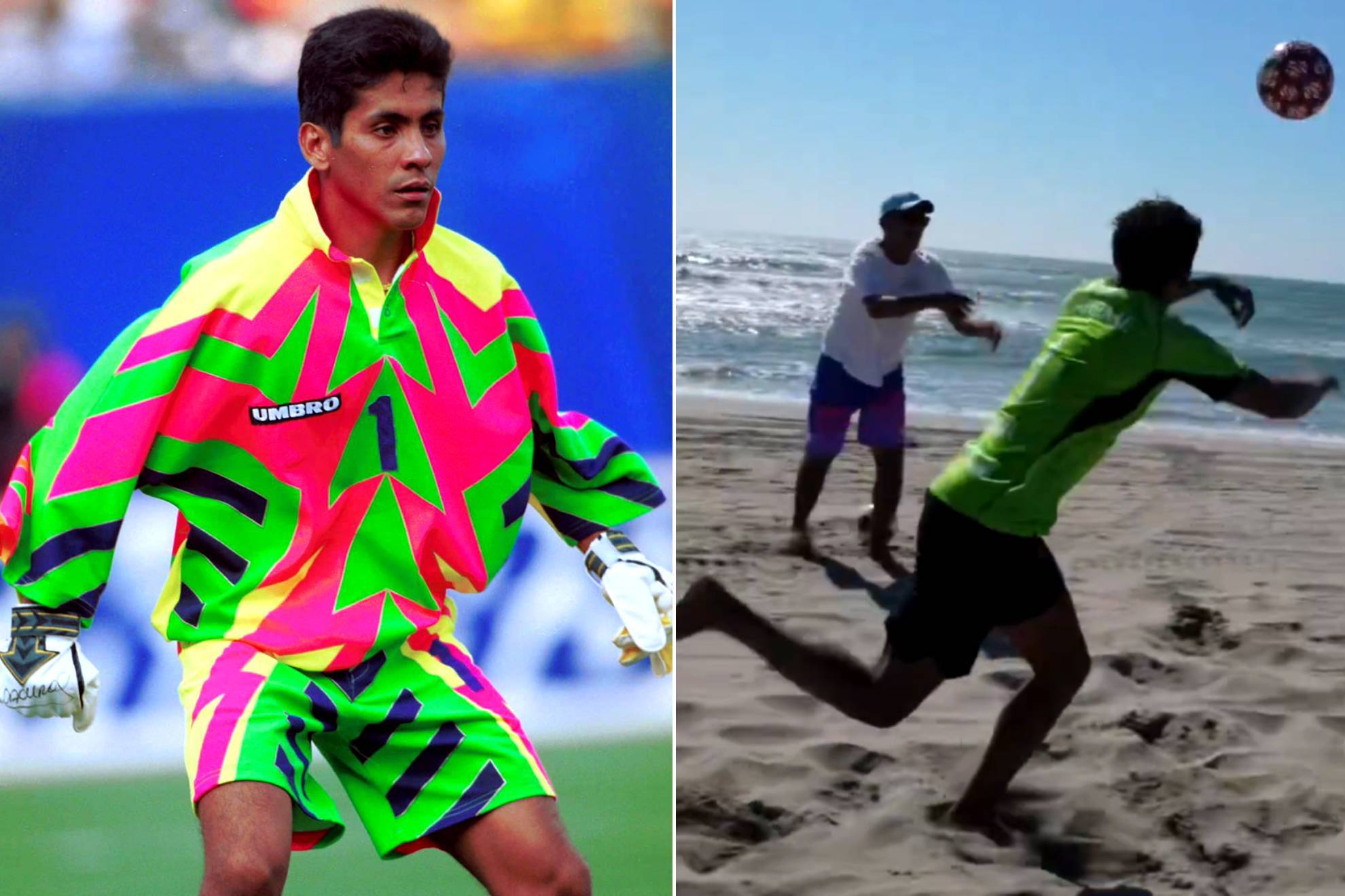 Jorge Campos entrena a su hijo e ilusiona para ser el próximo portero ...