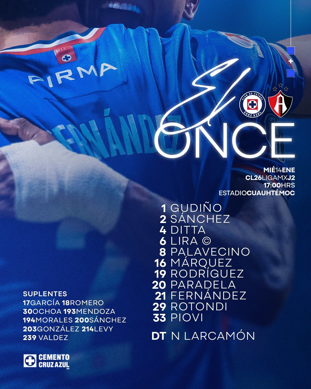 Cruz Azul vs Atlas EN VIVO Hoy. Partido de la Jornada 2 del Clausura ...