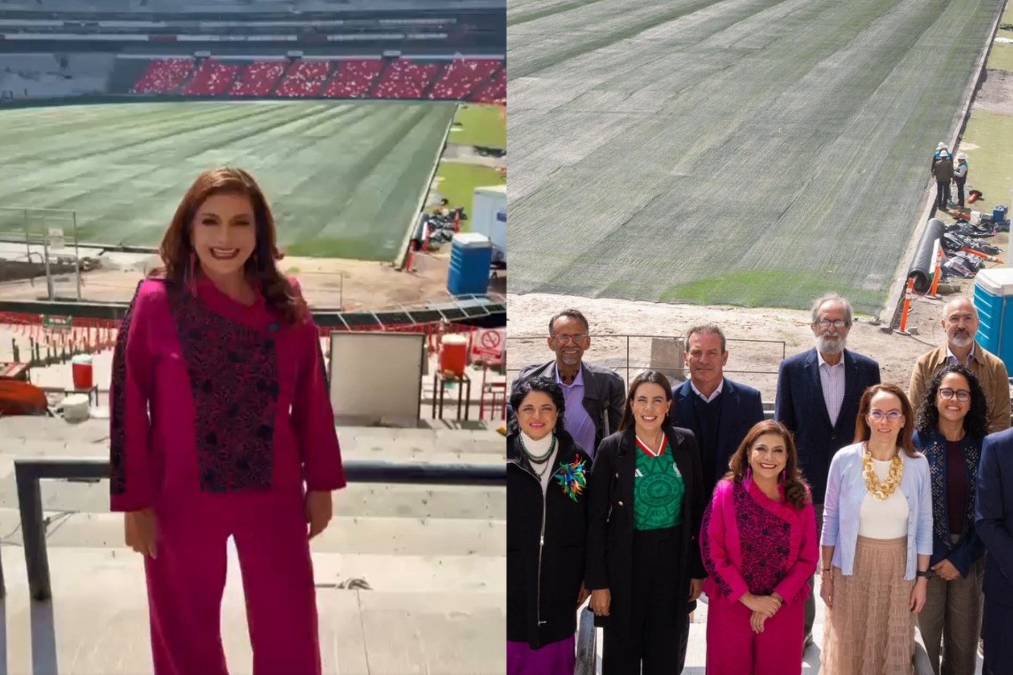 Clara Brugada 'presume' el Estadio Azteca: así va la remodelación para ...