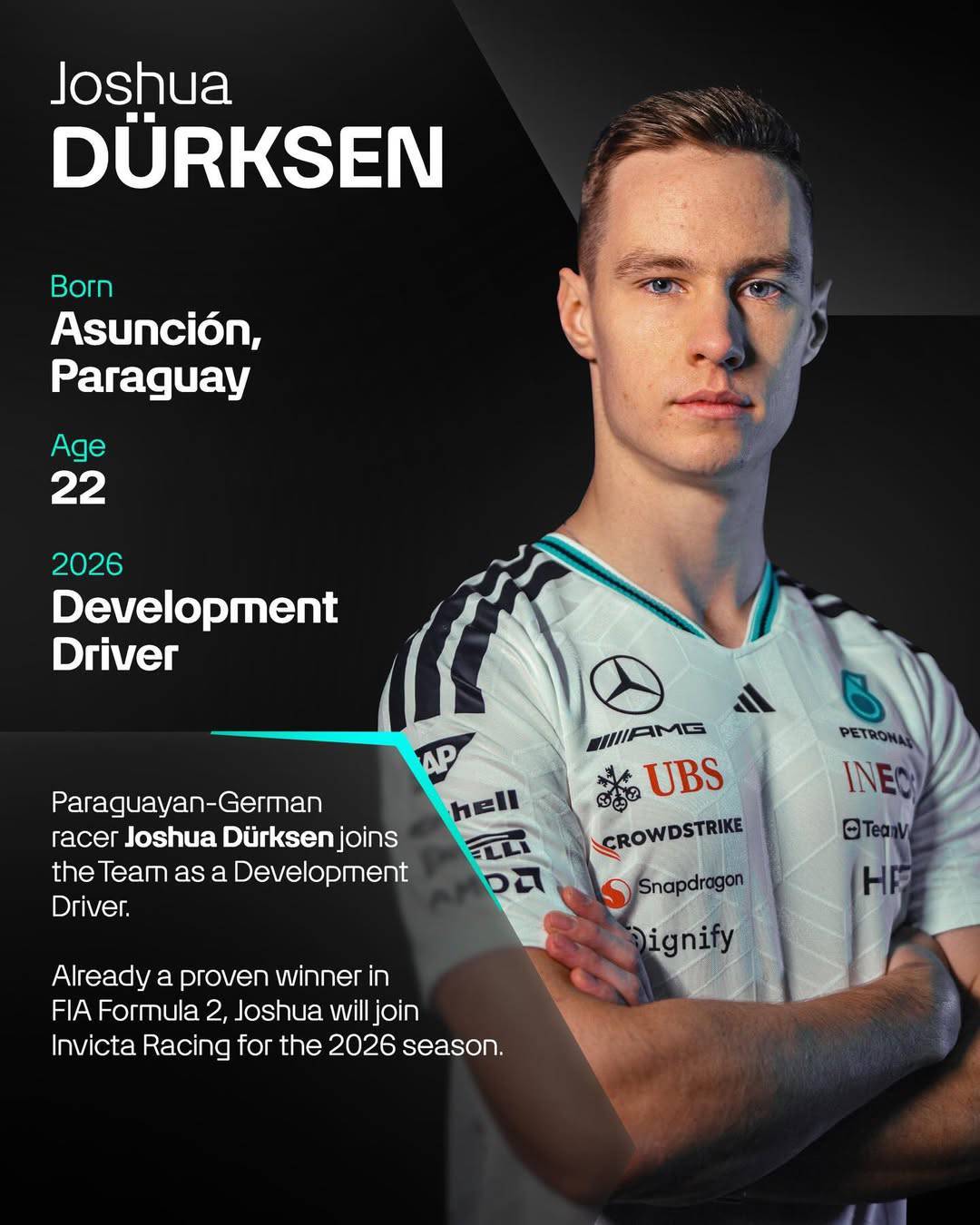 Paraguay llega a la F1 con Mercedes: Joshua Duerksen hace historia con ...